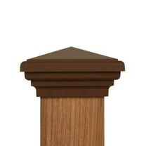 Atlanta Post Caps - 6x6 Brown Pyramid Top Fence Post Cap for Outdoor ...