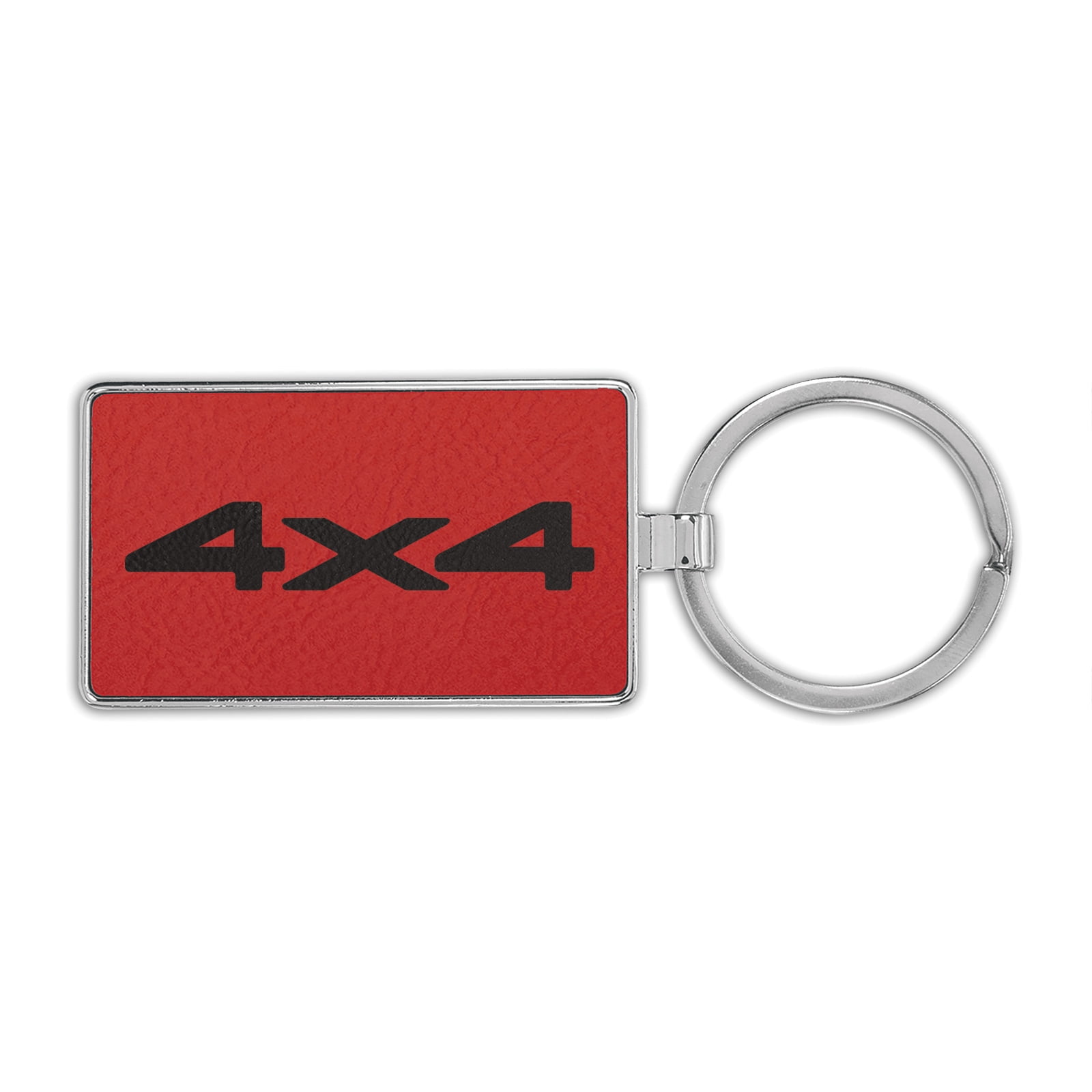 4x4 Premium Leatherette Keychain truck off road 4" - Red - Walmart.com