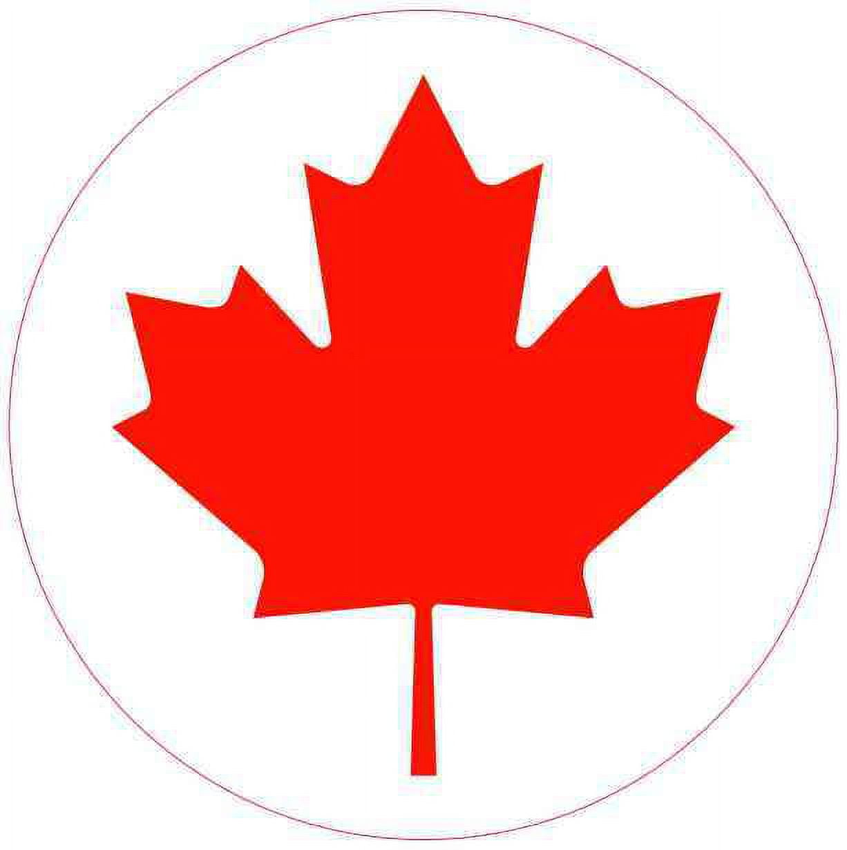 4x4 Round Canada Flag Sticker Vinyl Vehicle Decal Travel Hobby Stickers - Walmart.com