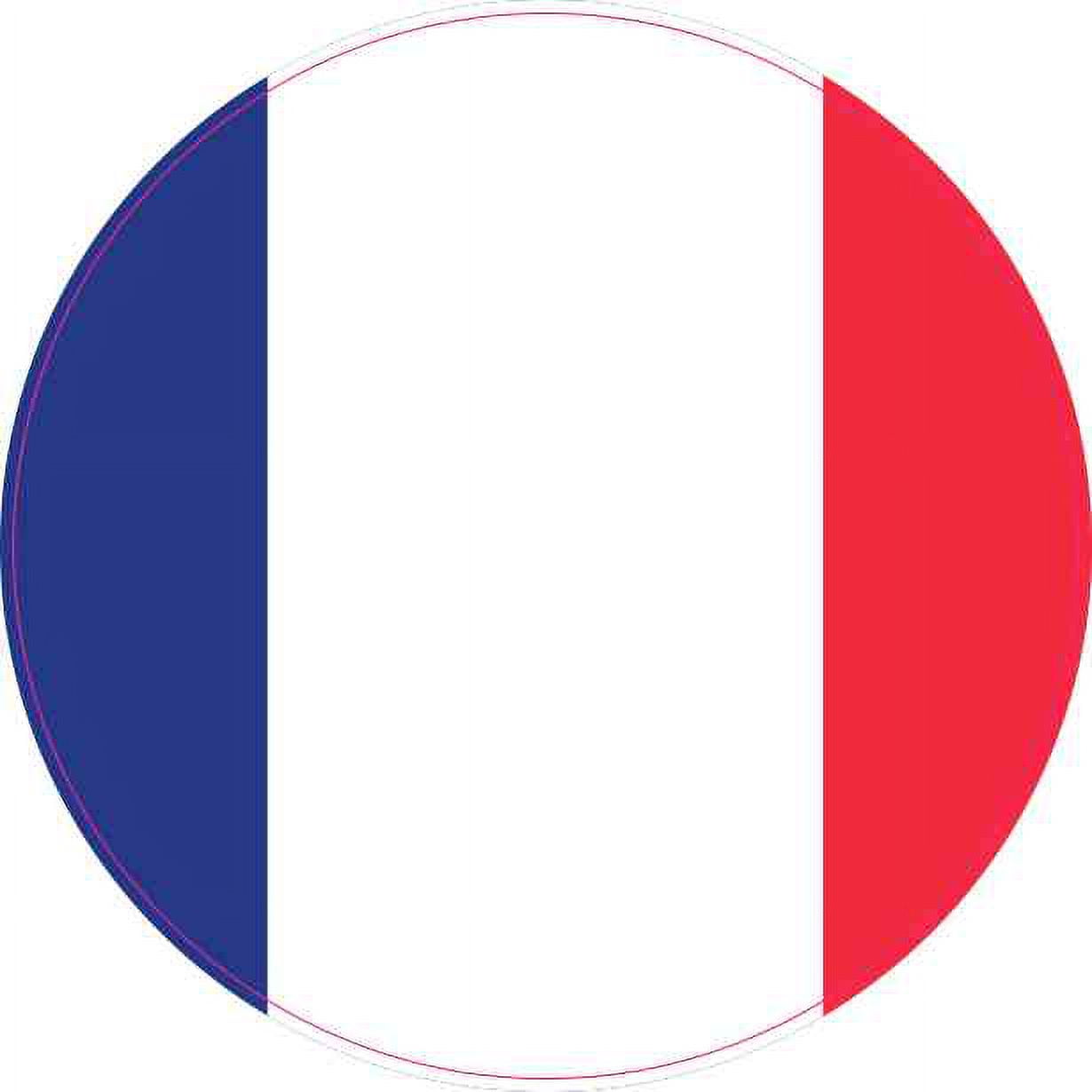 4x4 Round France Flag Sticker Vinyl Vehicle Decal Travel Hobby Stickers ...