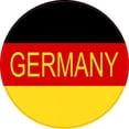 4x4 Round Labeled Germany Flag Sticker Vinyl Vehicle Decal Cup Stickers ...