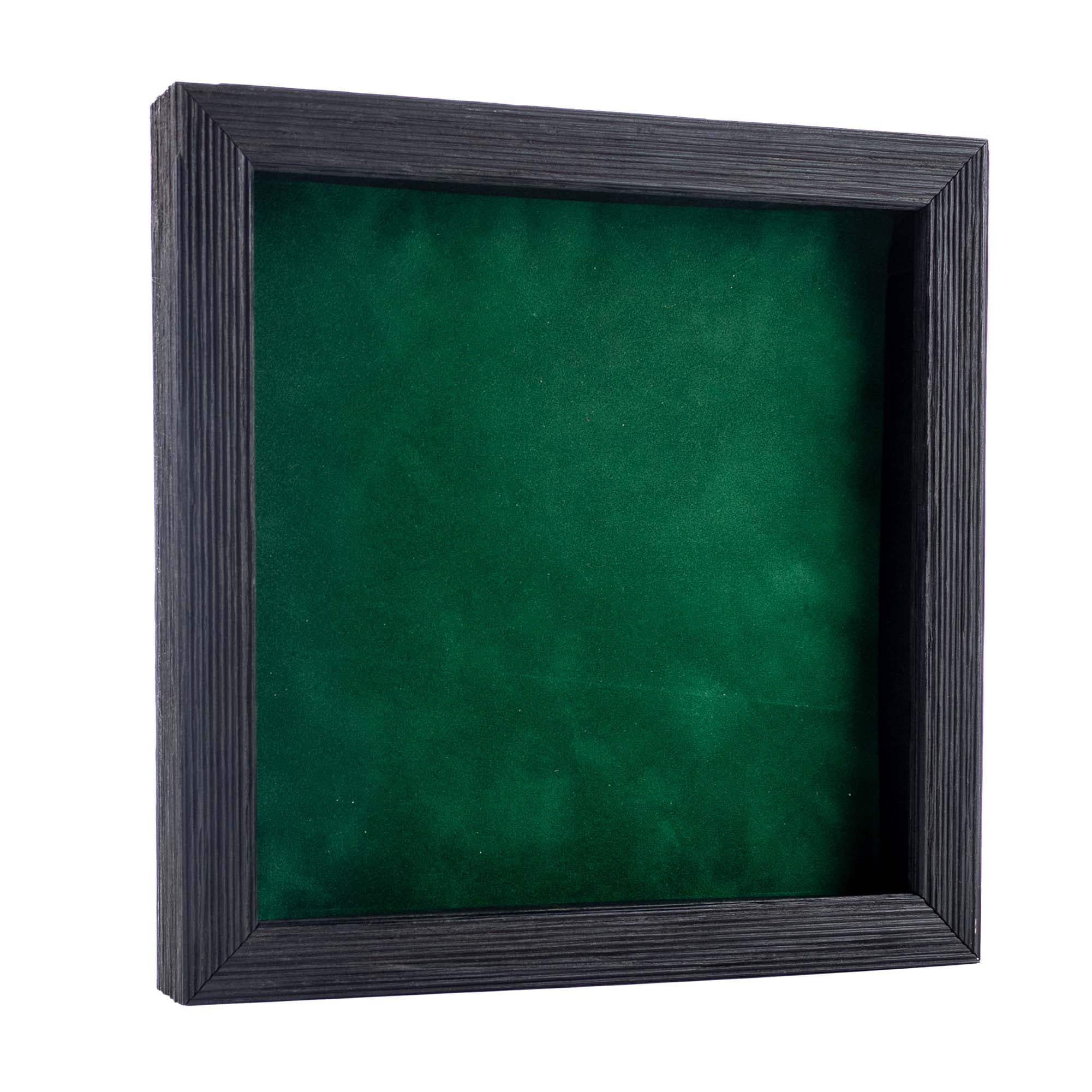 4x4 Shadow Box Frame Barnwood Black Wood | With a 1" Usable Display ...
