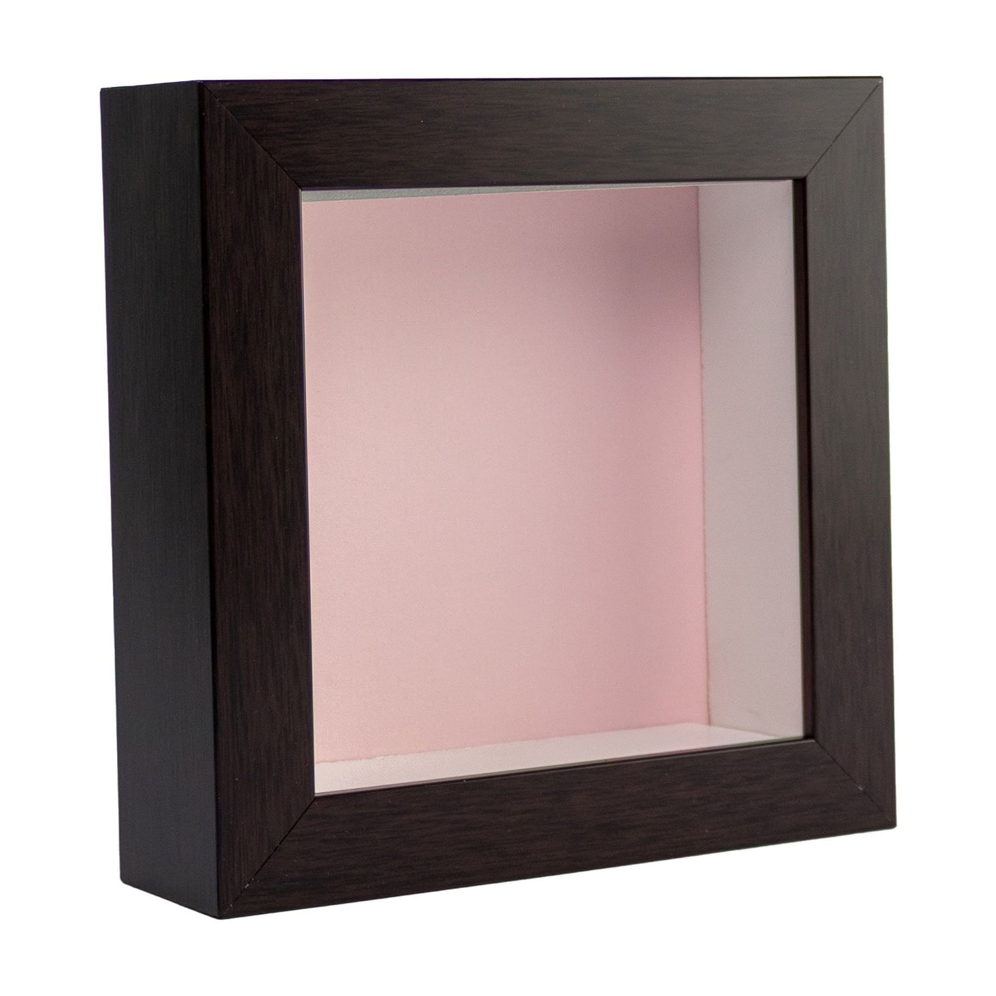 4x4 Shadow Box Frame In Brown With A 1 3/4" Usable Depth Includes Light ...
