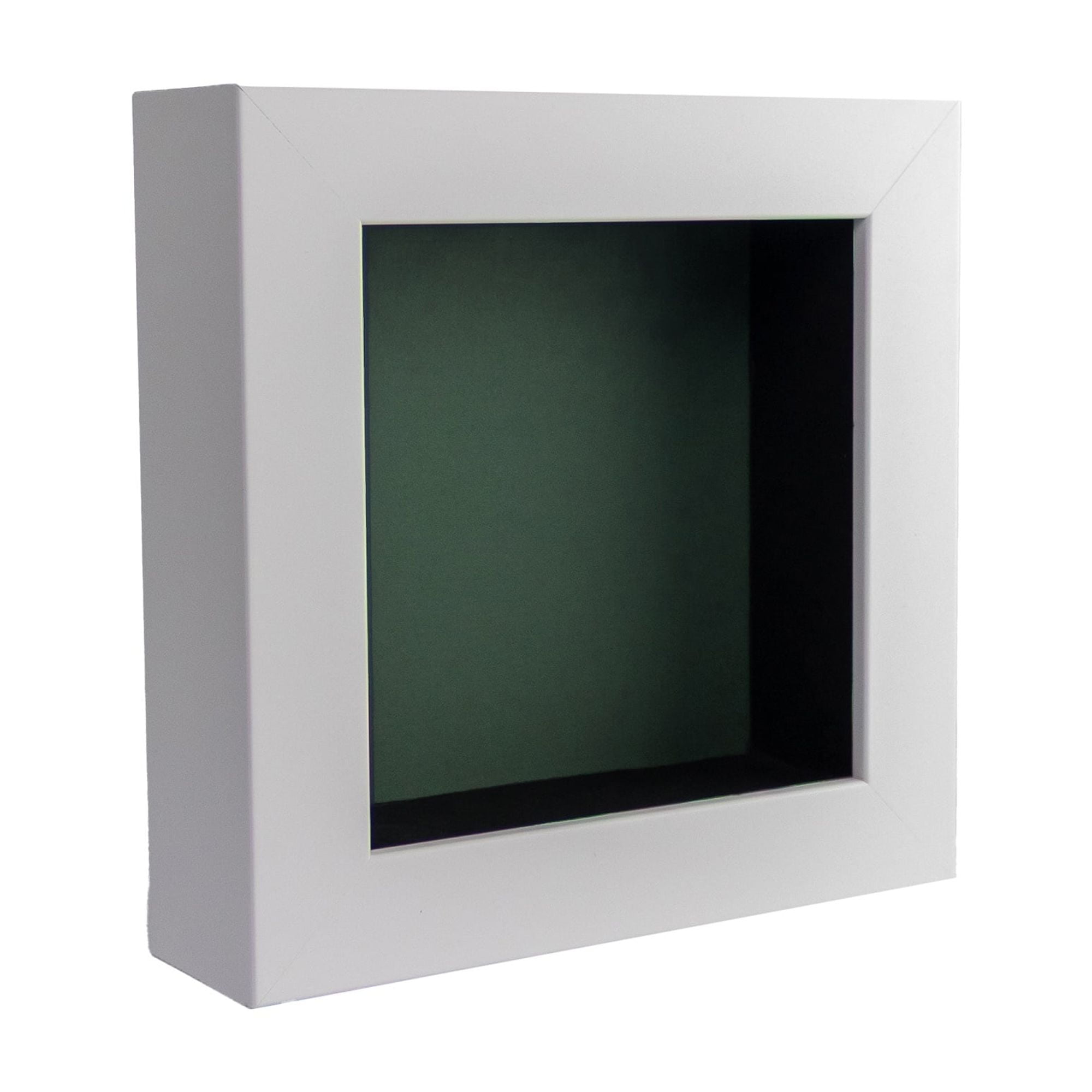 4x4 Shadow Box Frame In White With A 1 3/4" Usable Depth Includes ...
