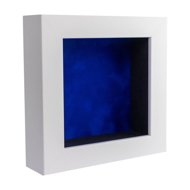 4x4 Shadow Box Frame In White With A 1 3/4" Usable Depth Includes Royal ...