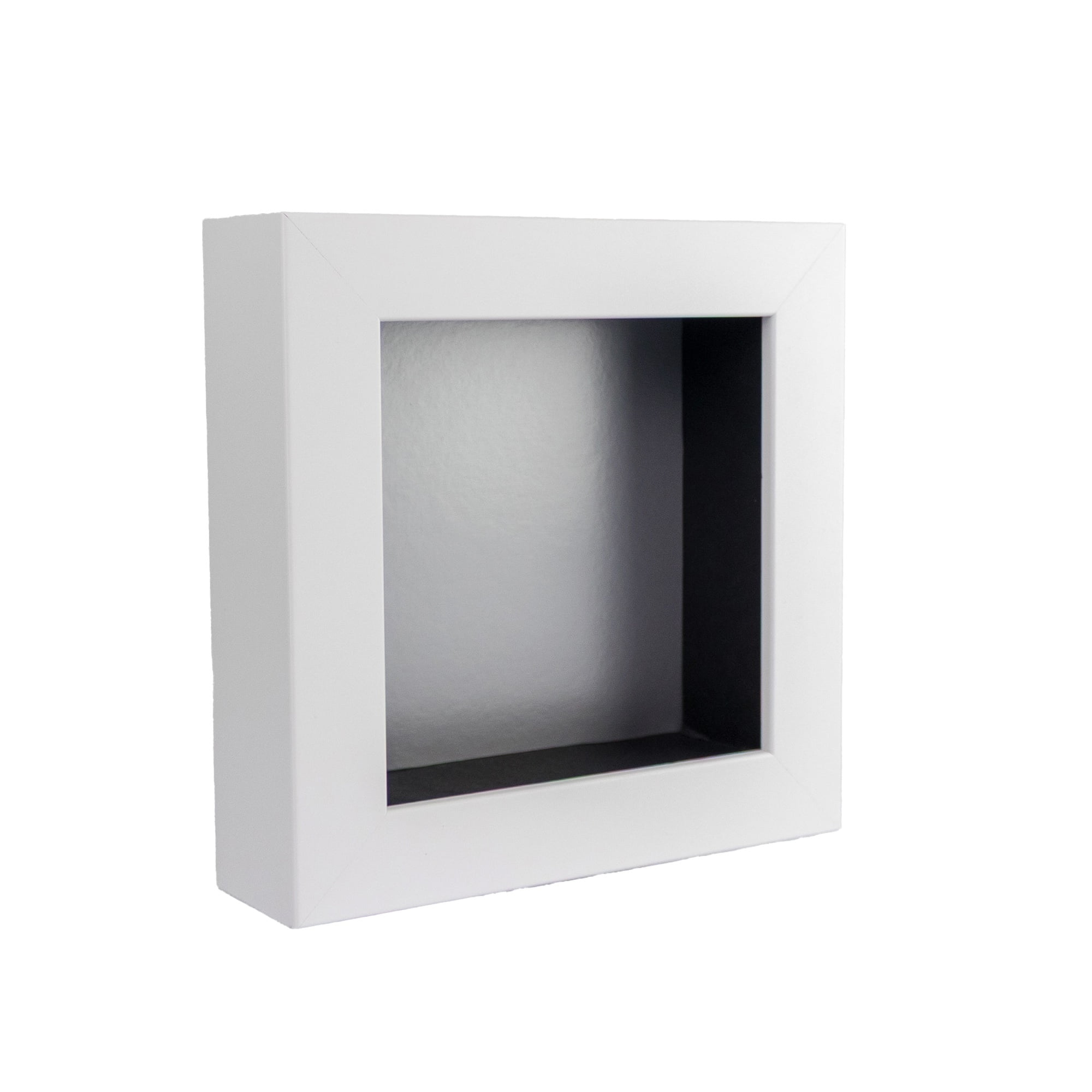 4x4 Shadow Box Frame In White With A 1 3/4" Usable Depth Includes ...