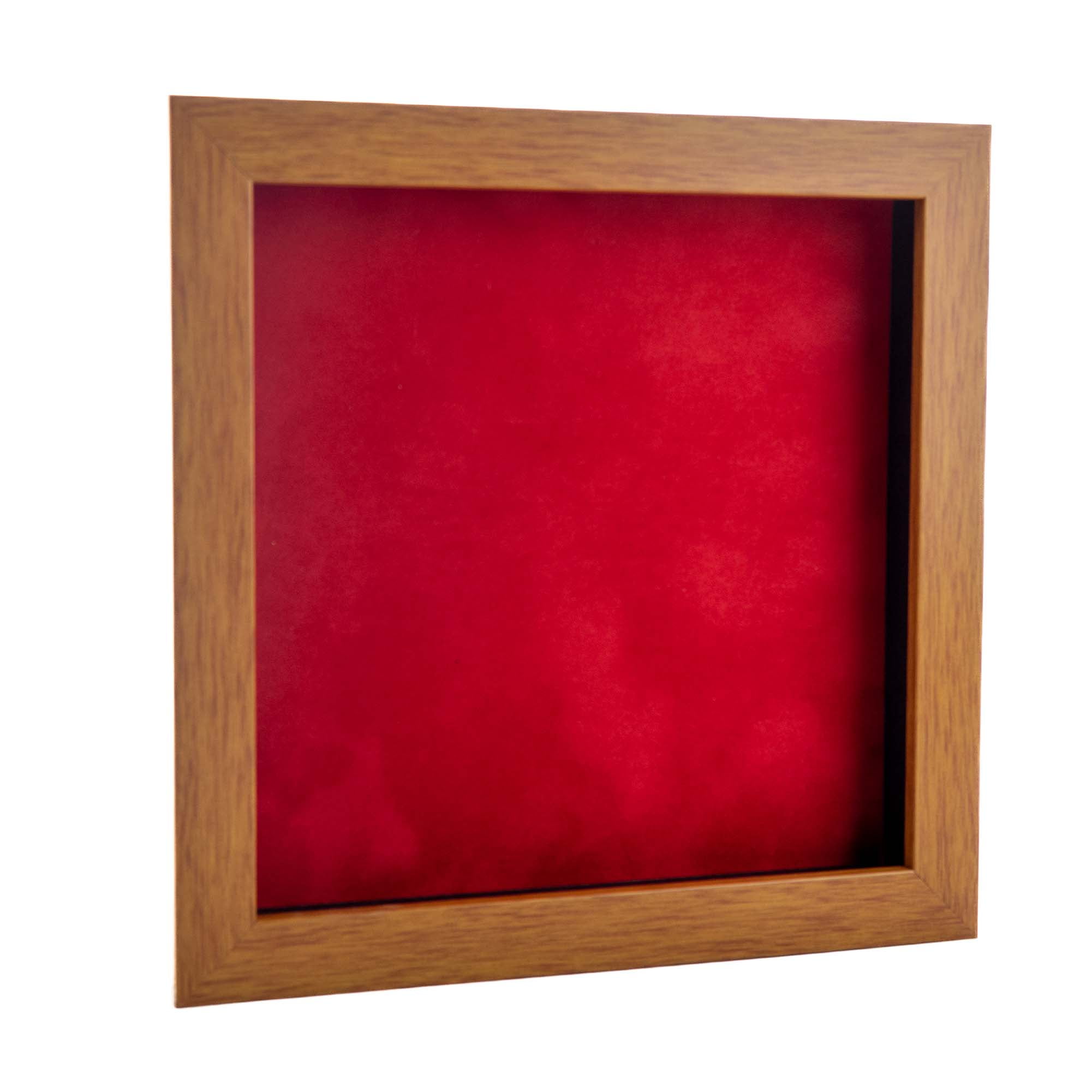 4x4 Shadow Box Frame Light Brown Wood | With a 3/4" Usable Display ...