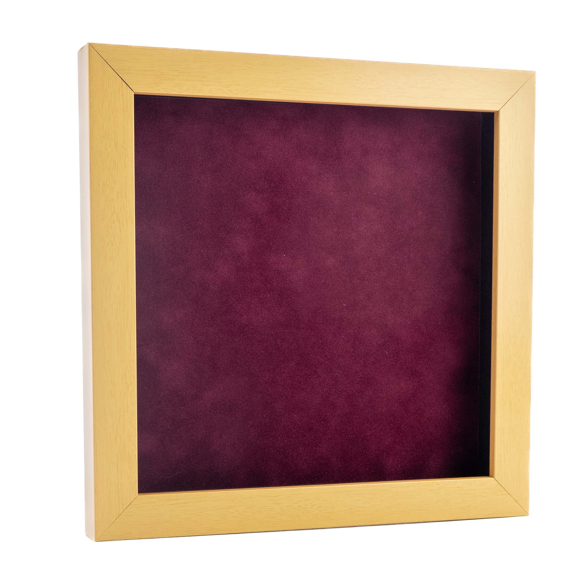 4x4 Shadow Box Frame Natural Wood | With a 3/4" Usable Display Depth ...