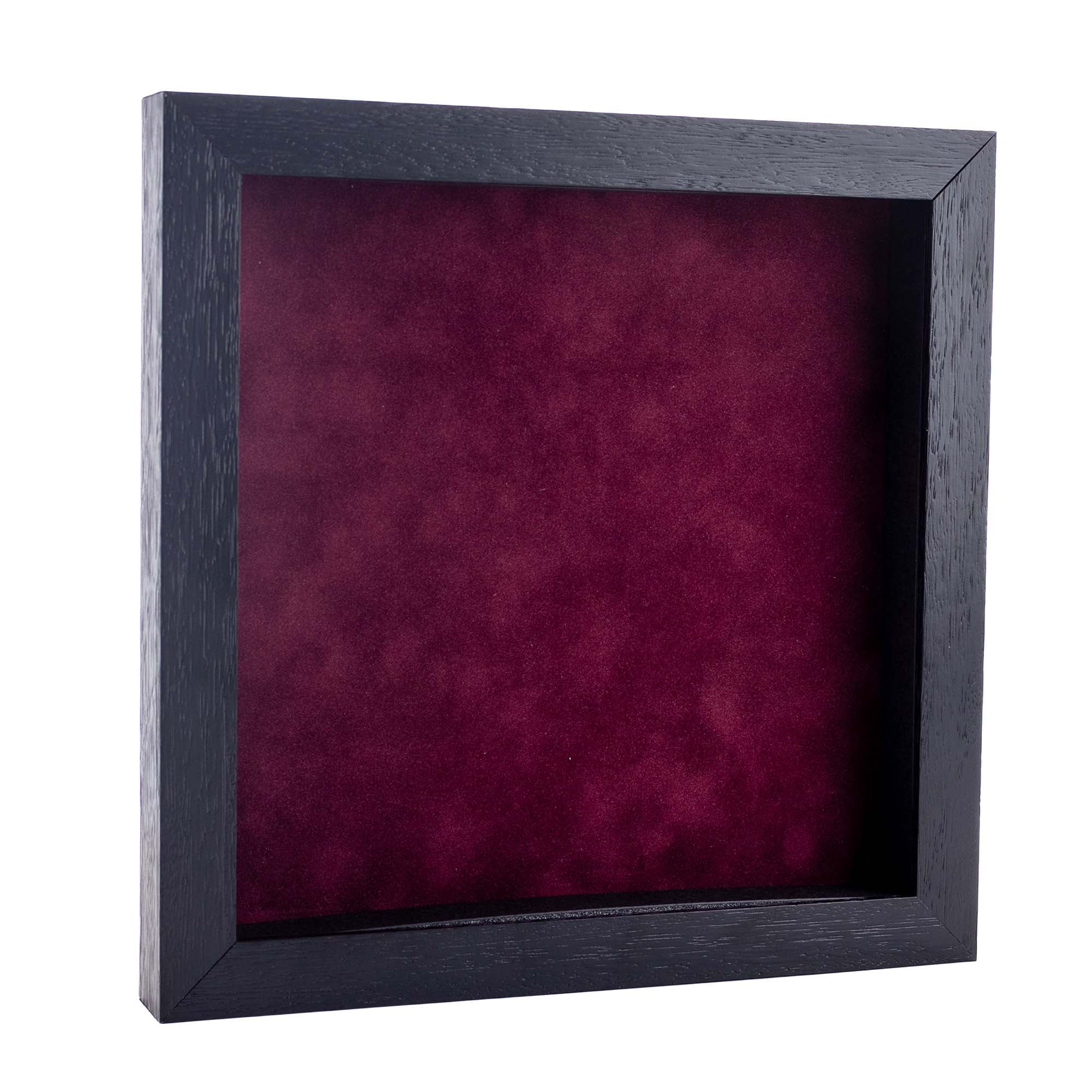 4x4 Shadow Box Frame Textured Black Wood | With a 3/4" Usable Display ...