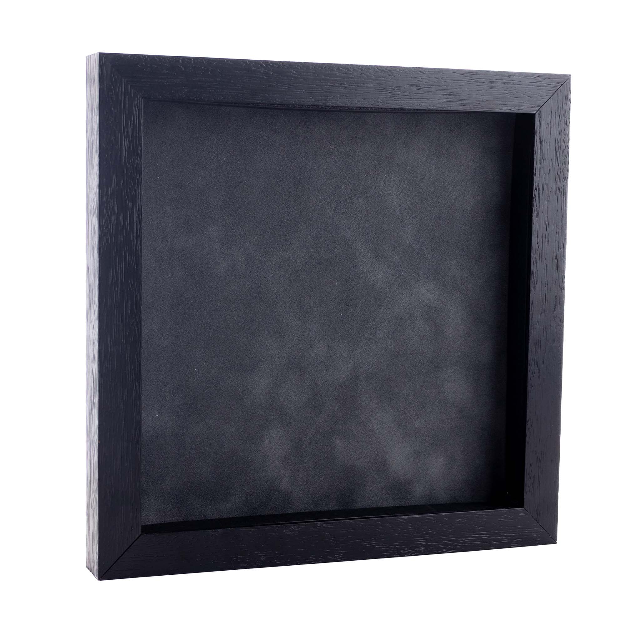 4x4 Shadow Box Frame Textured Black Wood | With a 3/4" Usable Display ...