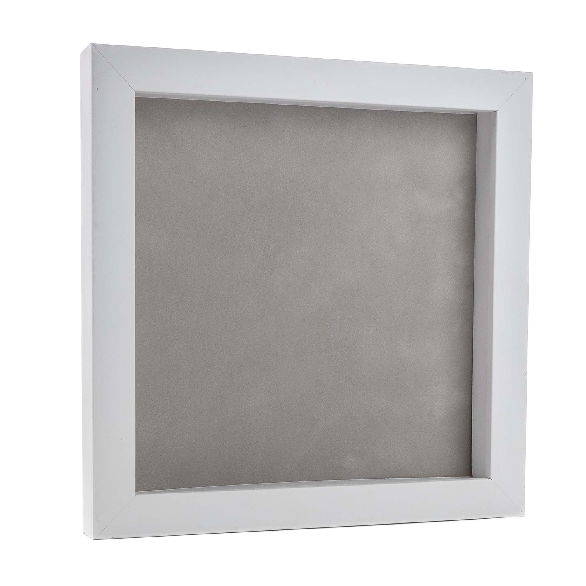 4x4 Shadow Box Frame White Wood | With a 3/4" Usable Display Depth ...
