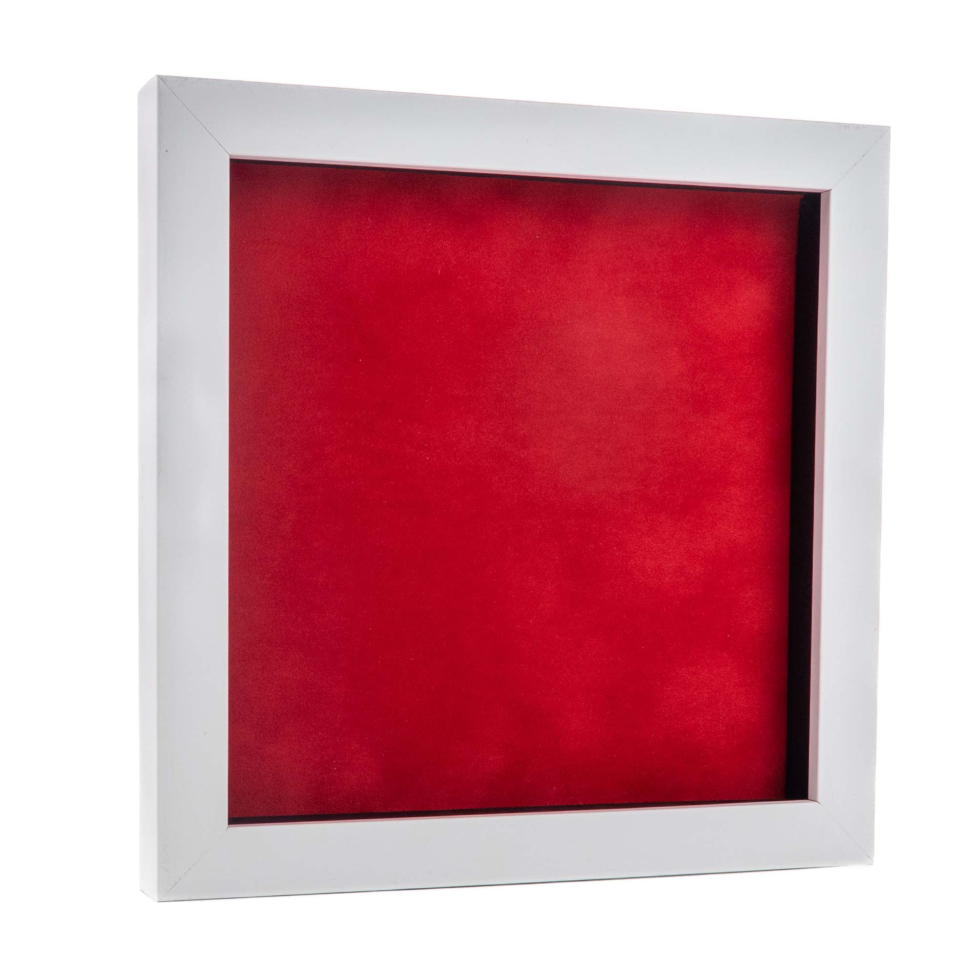 4x4 Shadow Box Frame White Wood | With a 3/4" Usable Display Depth ...