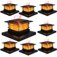 4x4 Solar Post Cap Lights Outdoor with 2 Color Modes, Fence Post Solar ...
