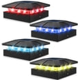 4x4 Solar Post Cap Lights Outdoor with 3 Modes, LED Post Light Solar ...