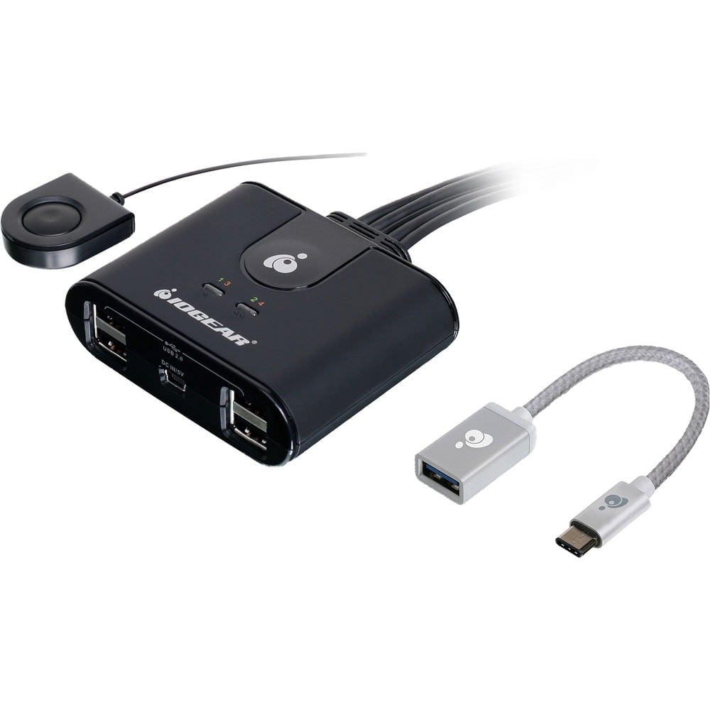 4x4 USB Sharing Switch with USB-C Adapter - Walmart.com