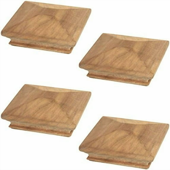 4x4 Wood Pyramid Post Caps (4-Pack) - One-Piece Miterless - Fence ...