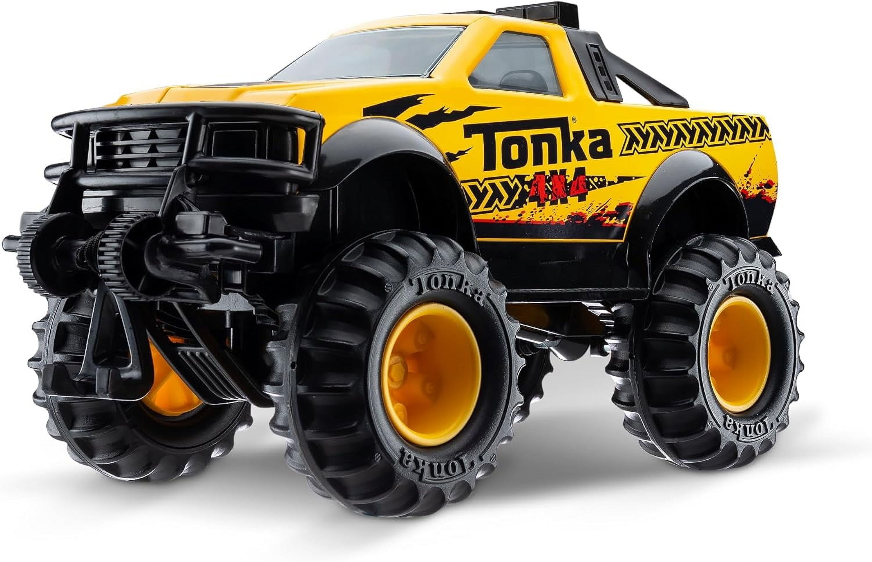 4x4 pickup truck - Made of steel and sturdy plastic, yellow toy ...