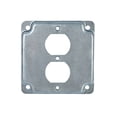 4x4Inches Electrical Outlet Cover Plate Square Metal Box Panel ...