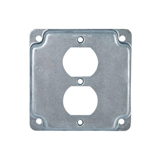 4x4Inches Electrical Outlet Cover Plate Square Metal Box Panel ...