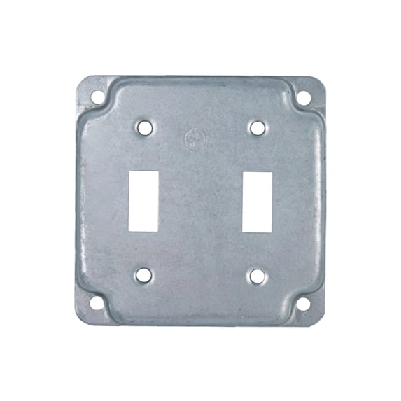 4x4Inches Electrical Outlet Cover Plate Square Metal Box Panel ...