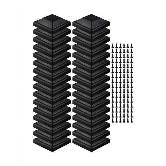 4X4Inch Wood Fence Post Cover Plastic Deck With Screw Waterproof Pole ...