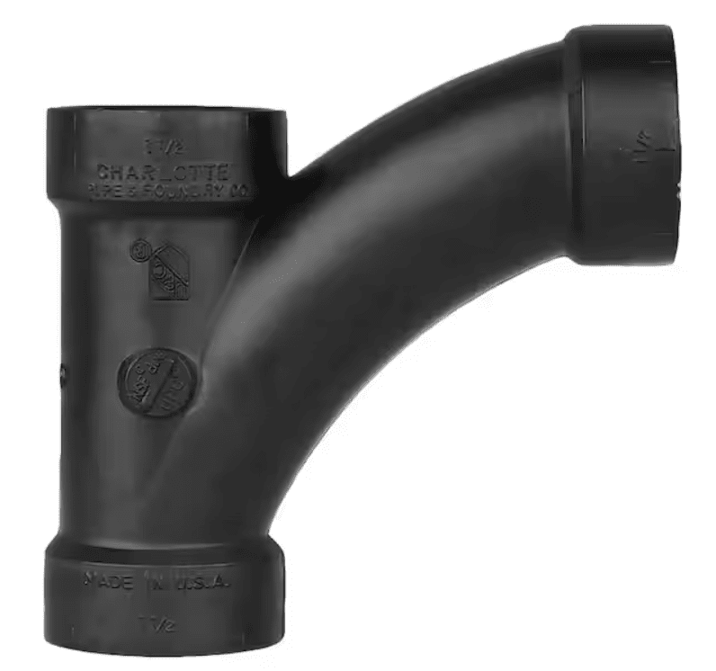 4x4x3 Inch Combination WYE & 1/8 Elbow , ABS Fitting - Walmart.com