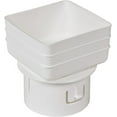 4x4x4 Downspout Adapter (White) - Walmart.com