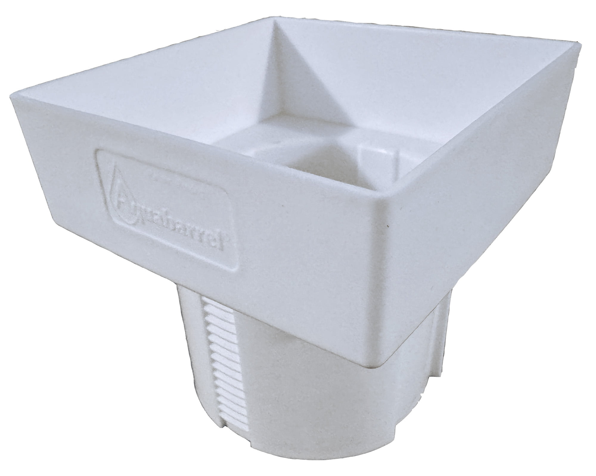 4x4x4 Universal Adjusting Downspout to Drain Pipe Adapter, White ...