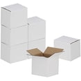 4x4x4 inches Shipping Boxes 30 Pack, Kraft Corrugated Small Cardboard ...