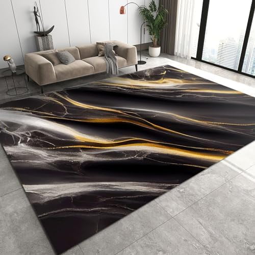 4x5 Area Rugs Stylish Marble Texture Boys Rugs for Bedroom, Abstract ...