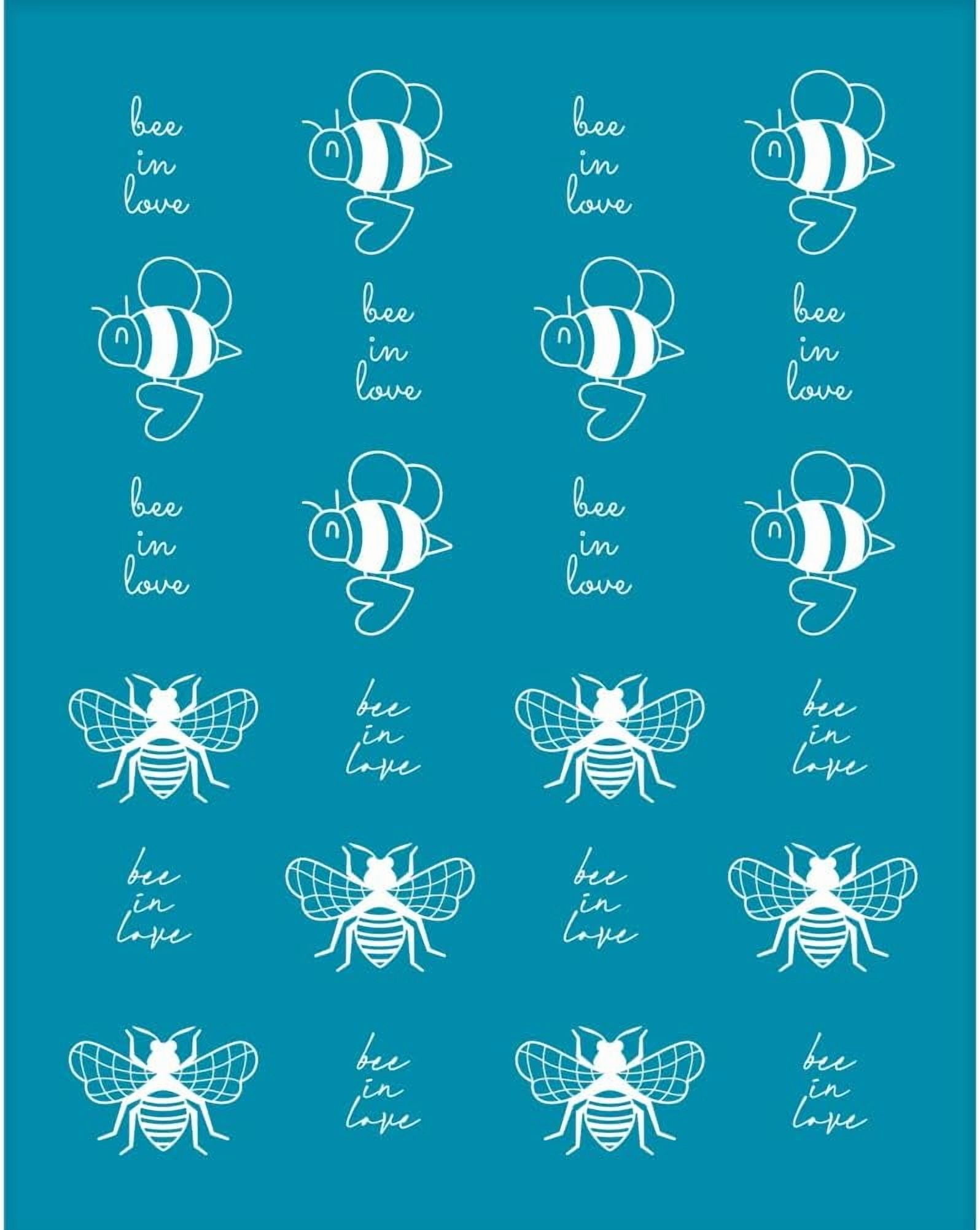 4x5 Inch Bees Clay Stencils Silk Screen for Polymer Clay bee in Love ...