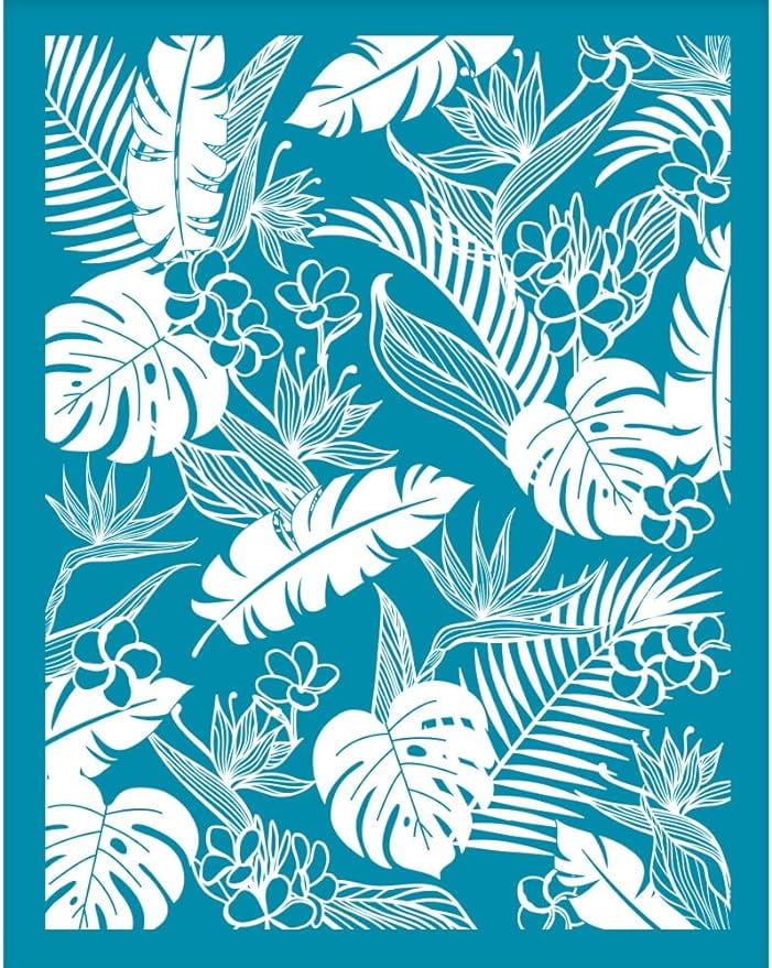 4x5 Inch Birds of Paradise Silk Screen Stencils for Polymer Clay ...