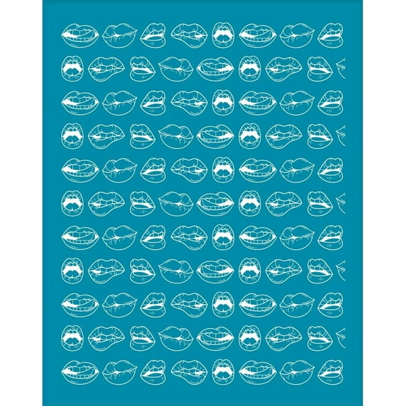 4x5 Inch Clay Stencil Lip Pattern Silk Screen Printing Stencils Facial ...