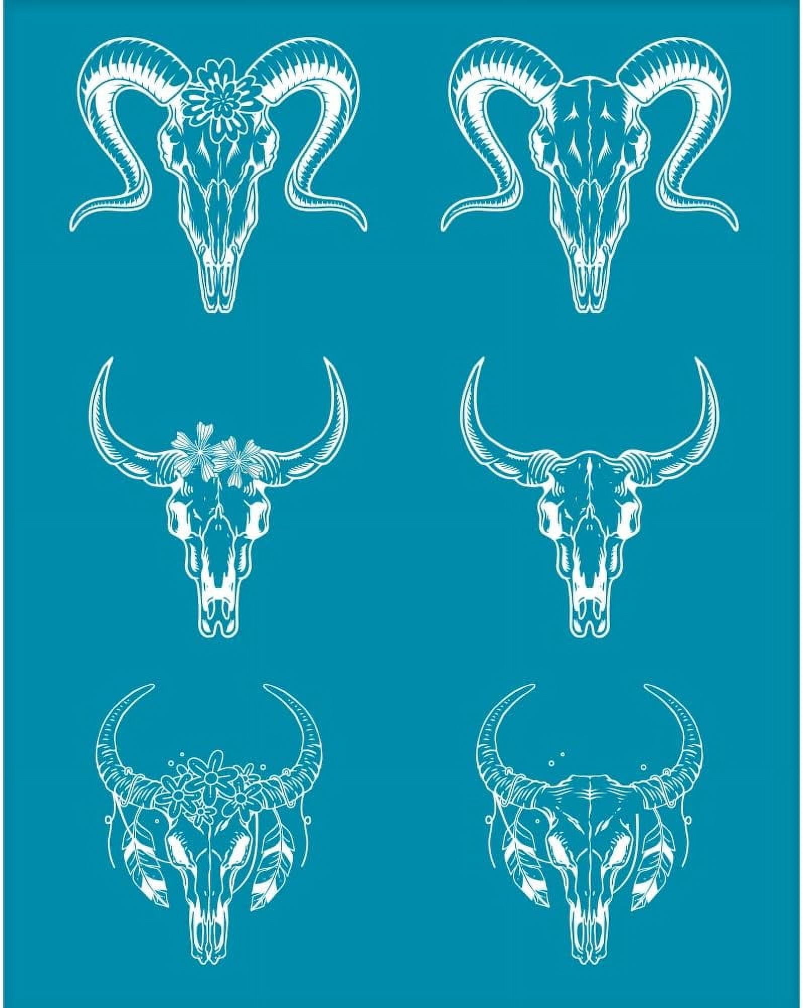 4x5 Inch Clay Stencils Cattle Pattern Silk Screen for Polymer Clay ...