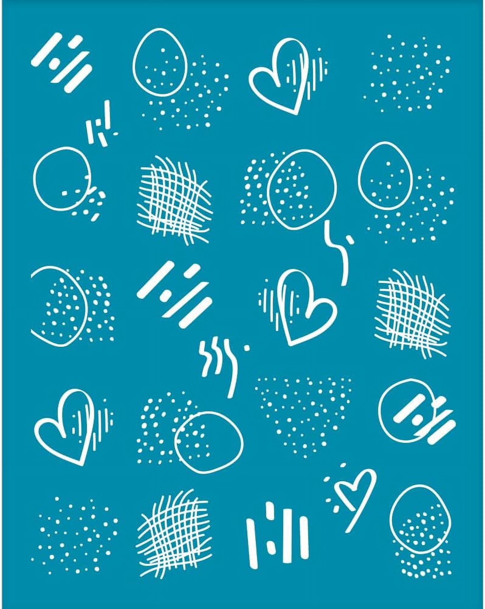 4x5 Inch Clay Stencils Graffiti Pattern Silk Screen for Polymer Clay ...