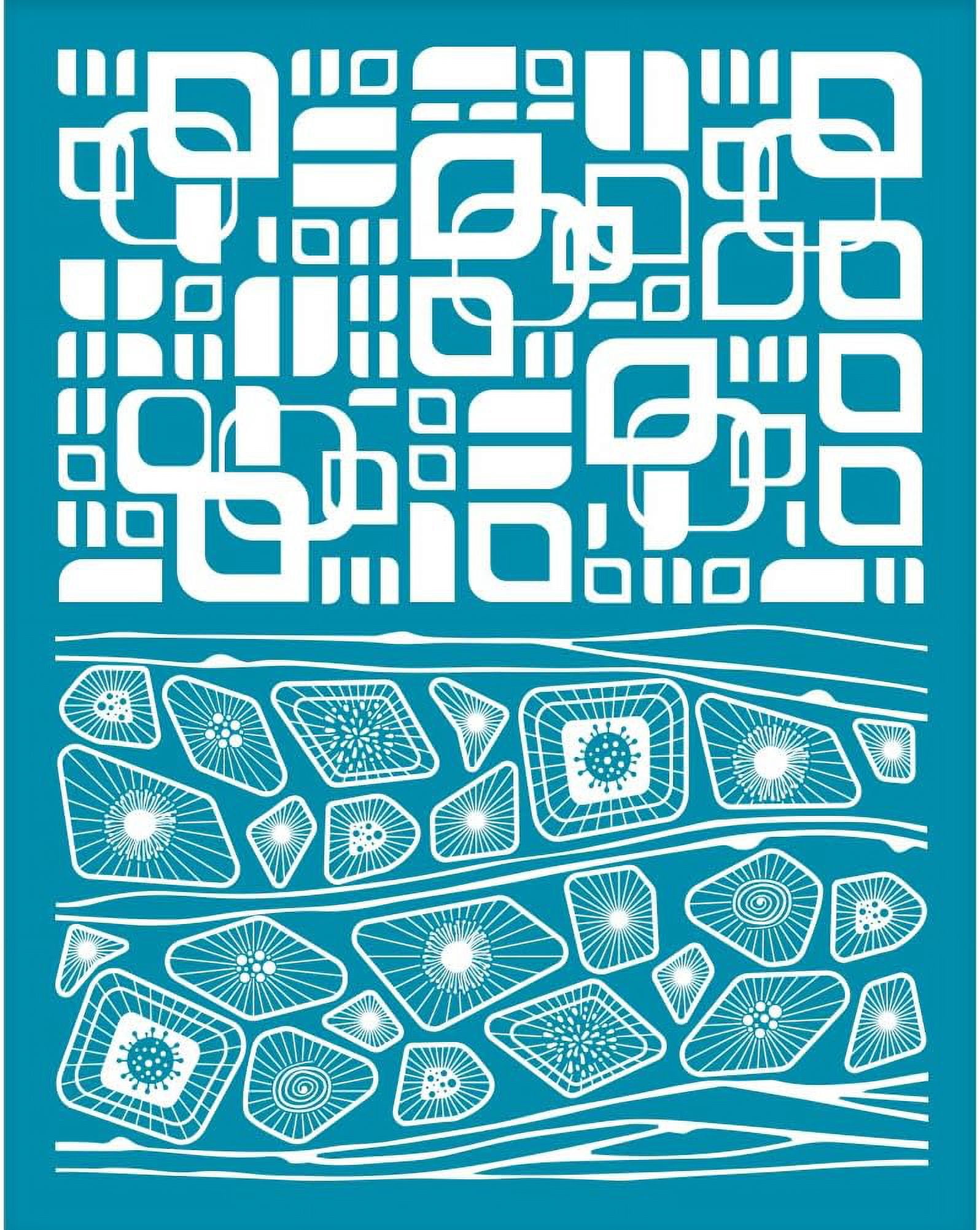 4x5 Inch Clay Stencils Squares and Rhomboid Pattern Silk Screen for ...