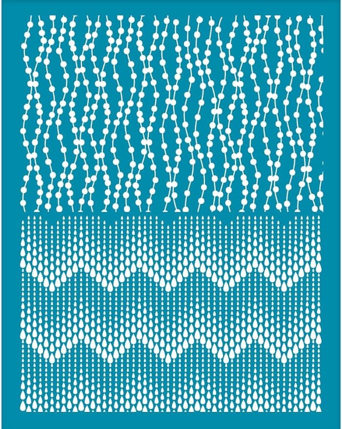 4x5 Inch Clay Stencils Stripe Pattern Silk Screen for Polymer Clay ...