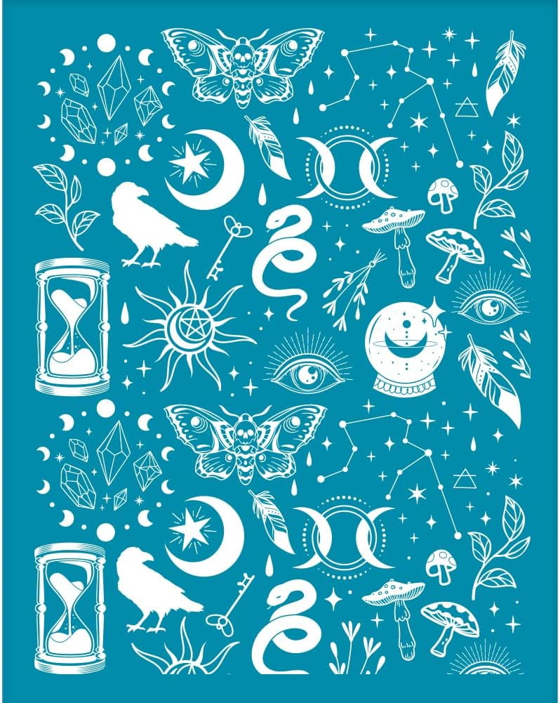 4x5 Inch Clay Stencils Tarot Theme Silk Screen for Polymer Clay ...