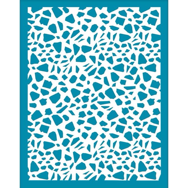 4x5 Inch Clay Stencils Terrazzo Stone Silk Screen for Polymer Silk ...