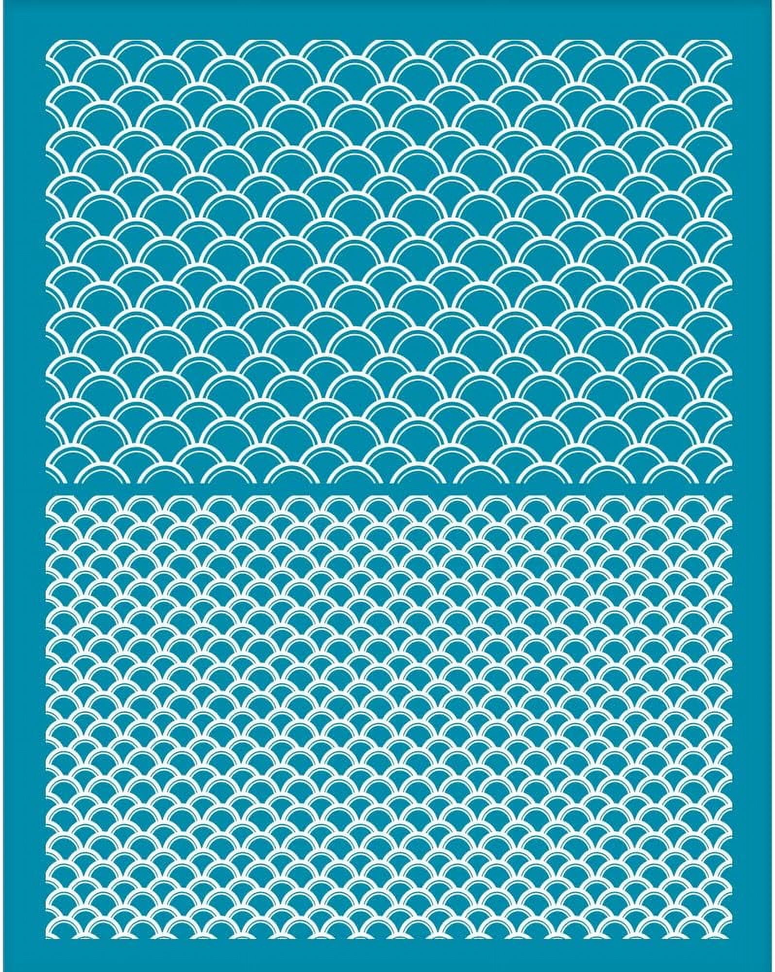 4x5 Inch Fish Scale Clay Stencil Scale Silk Screen for Polymer Clay ...