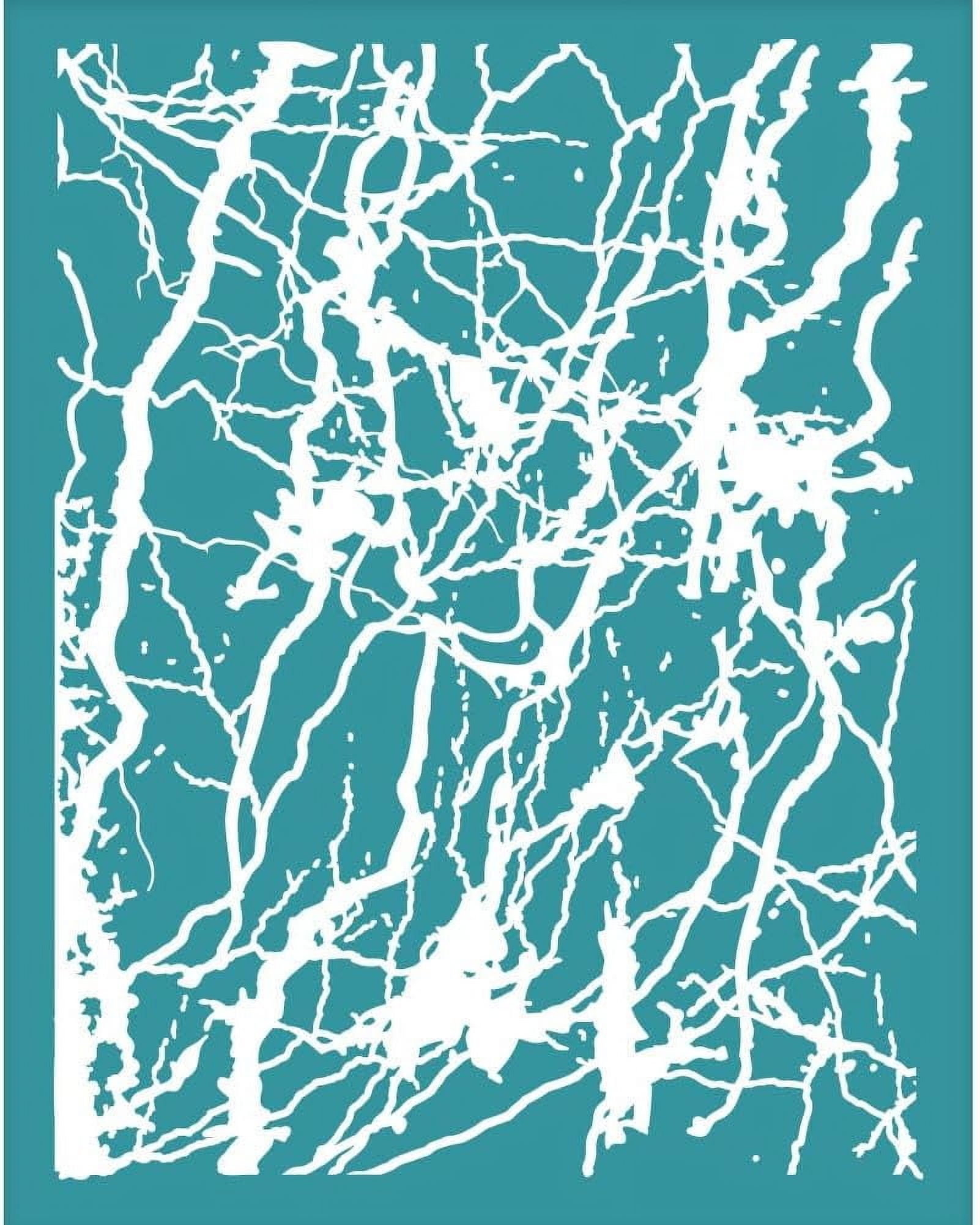 4x5 Inch Lightning Bolt Pattern Clay Stencils Crack Silk Screen for ...