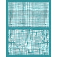 4x5 Inch Plaid Pattern Clay Stencils Gauze Texture Silk Screen for ...