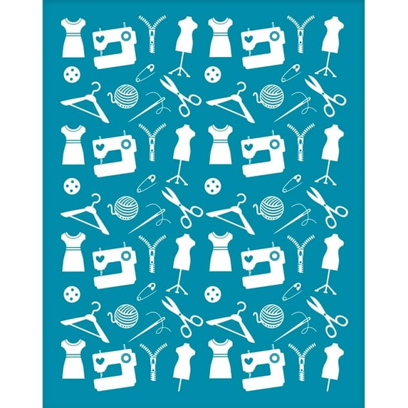 4x5 Inch Sewing Theme Clay Stencils Dress Silk Screen for Polymer Clay ...