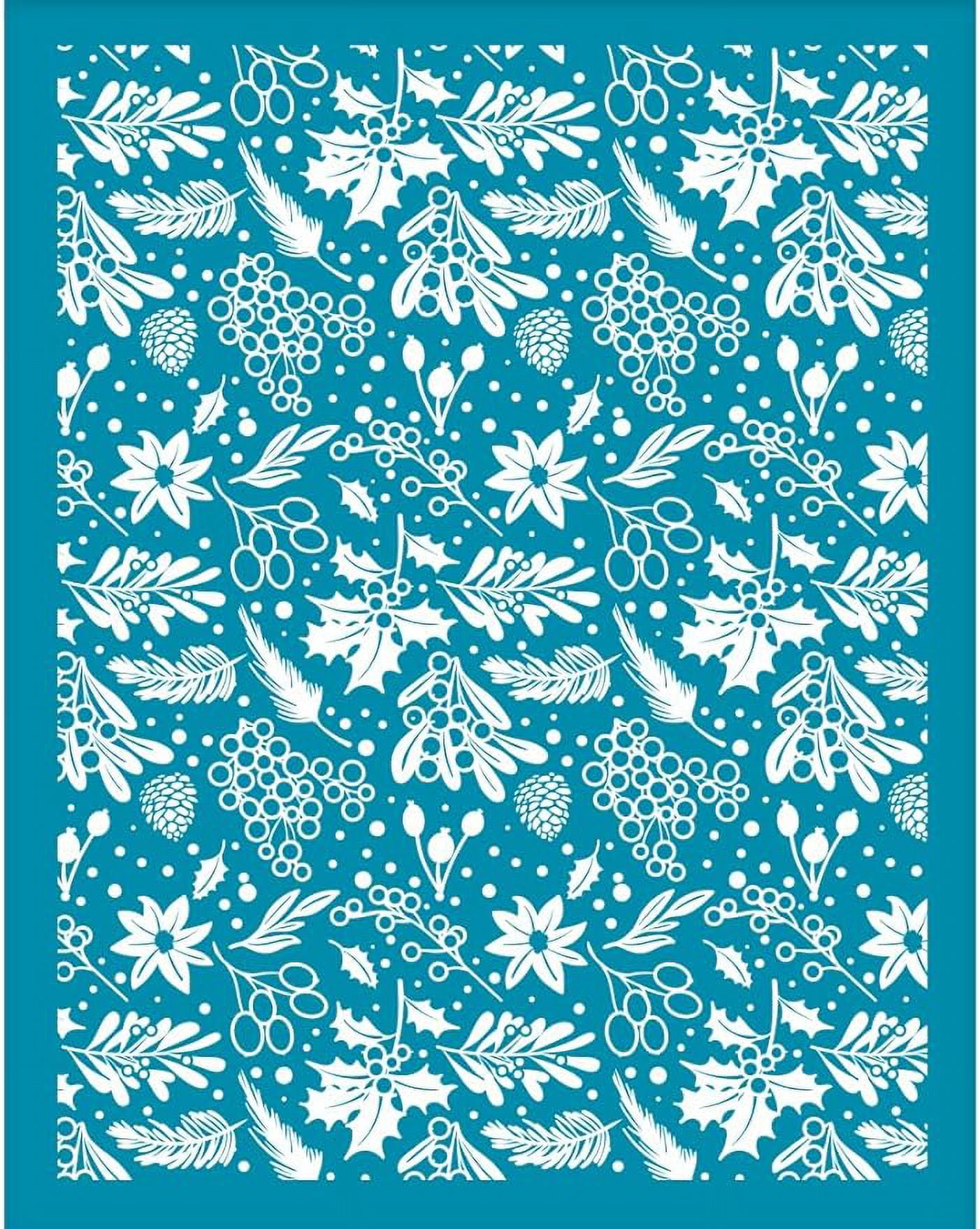 4x5 Inch Silk Screen Stencils for Polymer Clay Winter Plants Clay ...