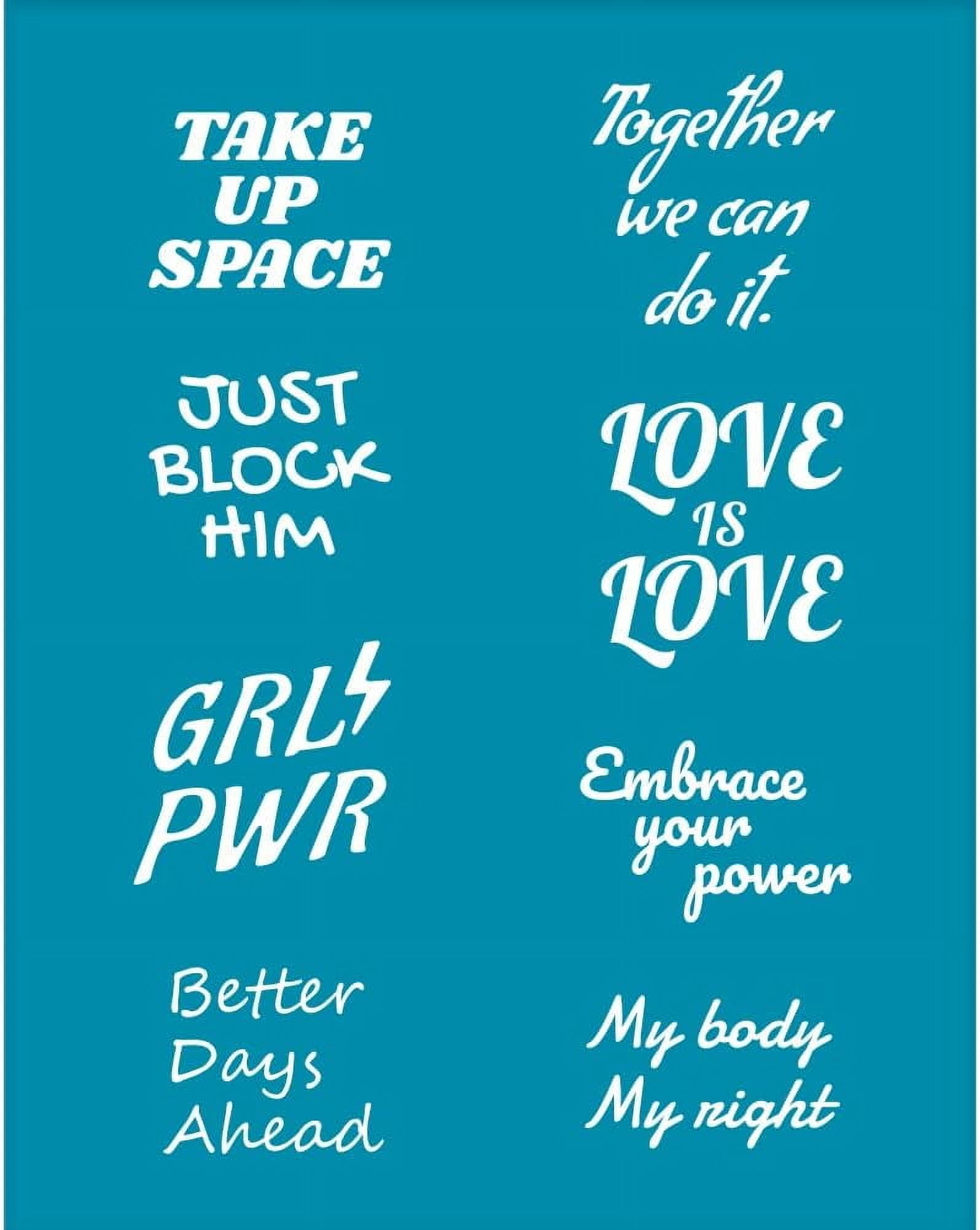 4x5 Inch Words Clay Stencils Silk Screen for Polymer Clay ”Take Up ...