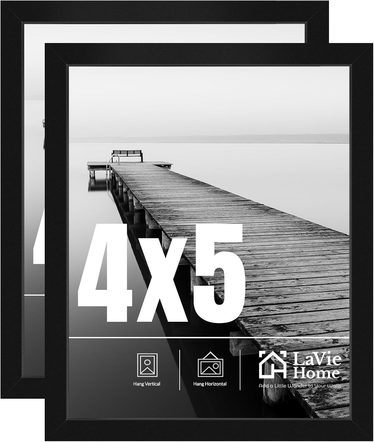 4x5 Picture Frame 2 pack, Display Pictures 4 x 5 Poster Frame, 4x5 ...