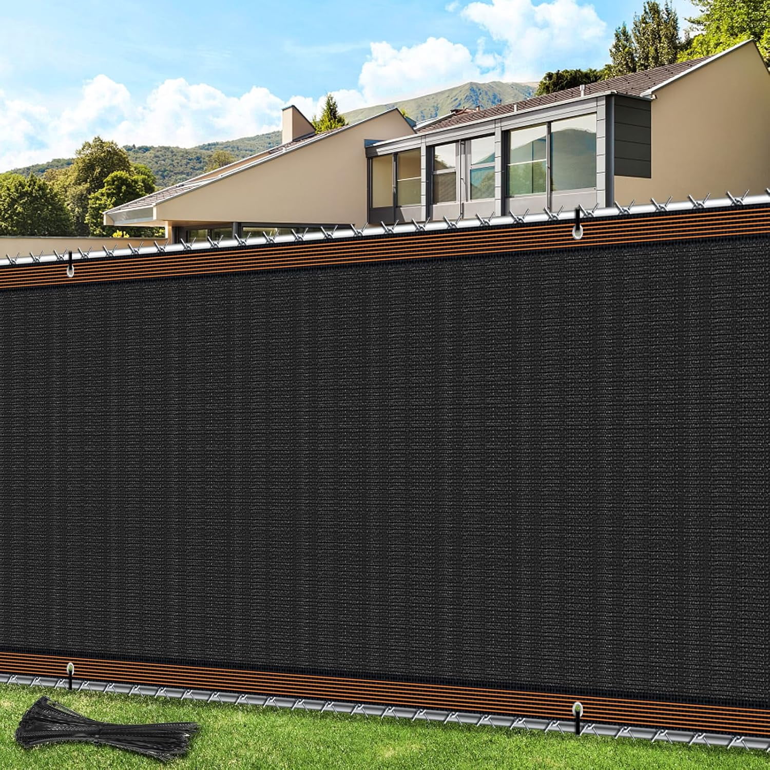 4x50Ft Privacy Fence Screen Double Layers Balcony, Garden Fence UV ...