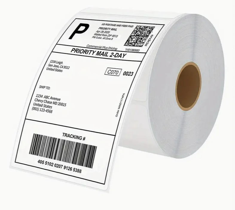 4x6" 500 Labels/ Roll Direct Thermal Shipping Labels Self-Adhesive ...
