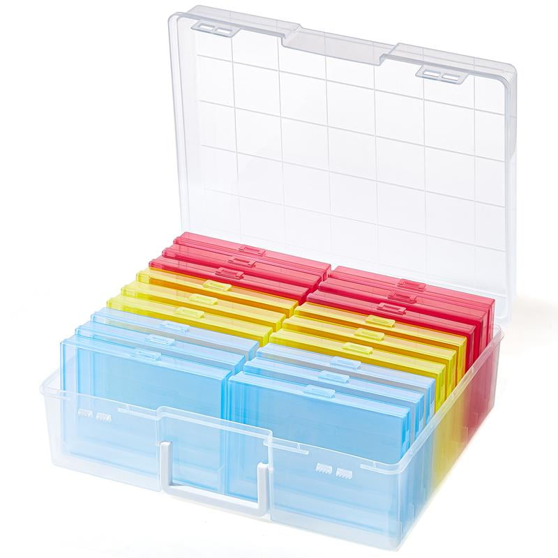 4x6/5x7 Photo Storage Box with Inner Photo Keeper, Multicolor, Seed ...