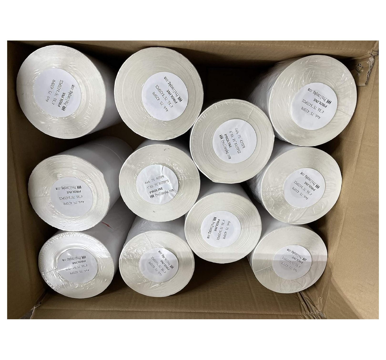 4x6.75 Labels Compatible for 4" x 6.75" Large Thermal Label with 1 ...
